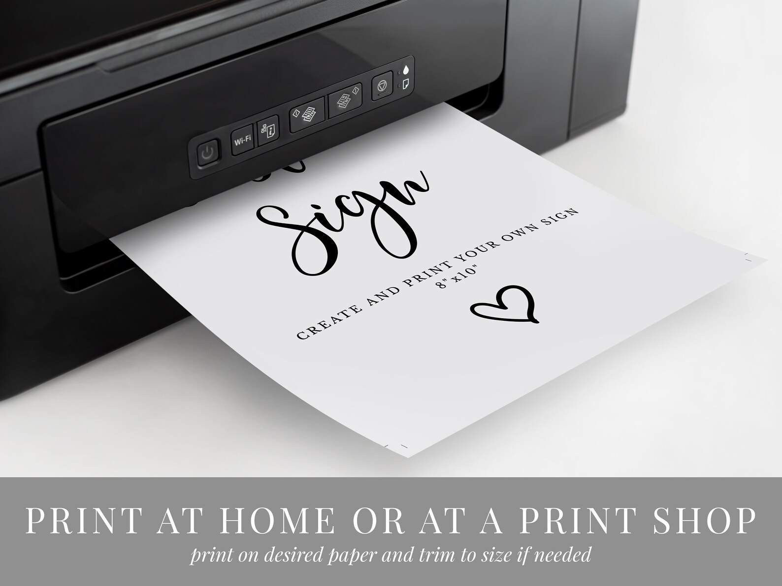 Custom Sign Template Printable Custom Sign Editable Sign - Etsy