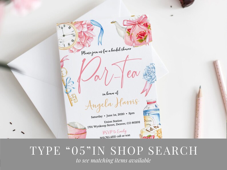 Printable Afternoon Tea Party Invitation Template Printable - Etsy