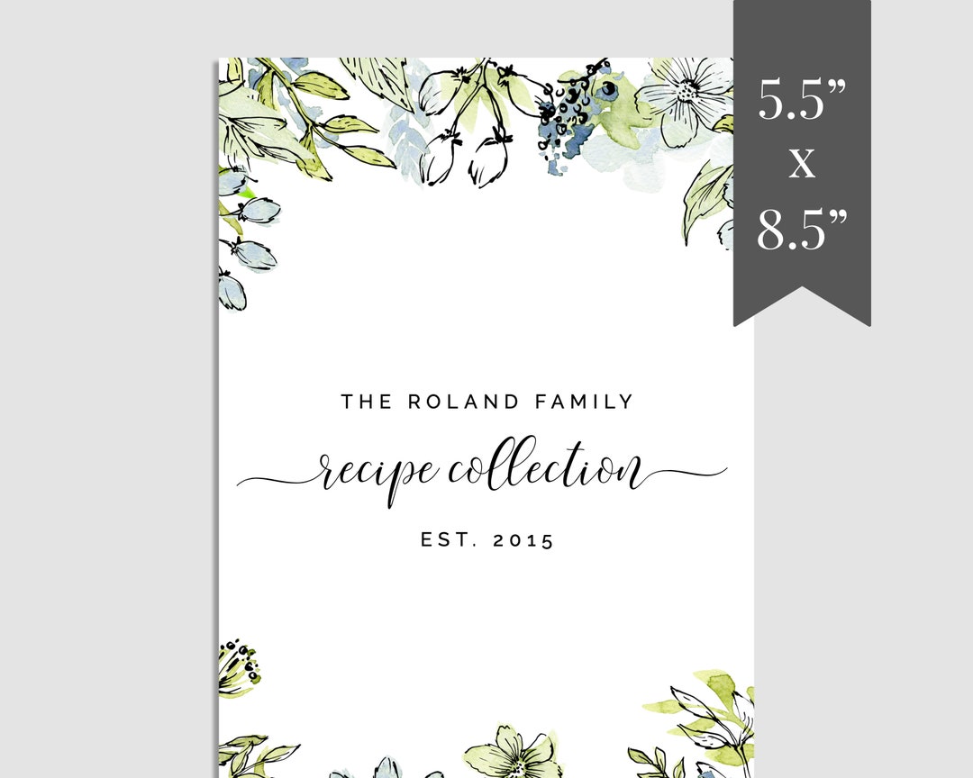 Mini Recipe Book Template, Printable Mini Recipe Planner Template ...