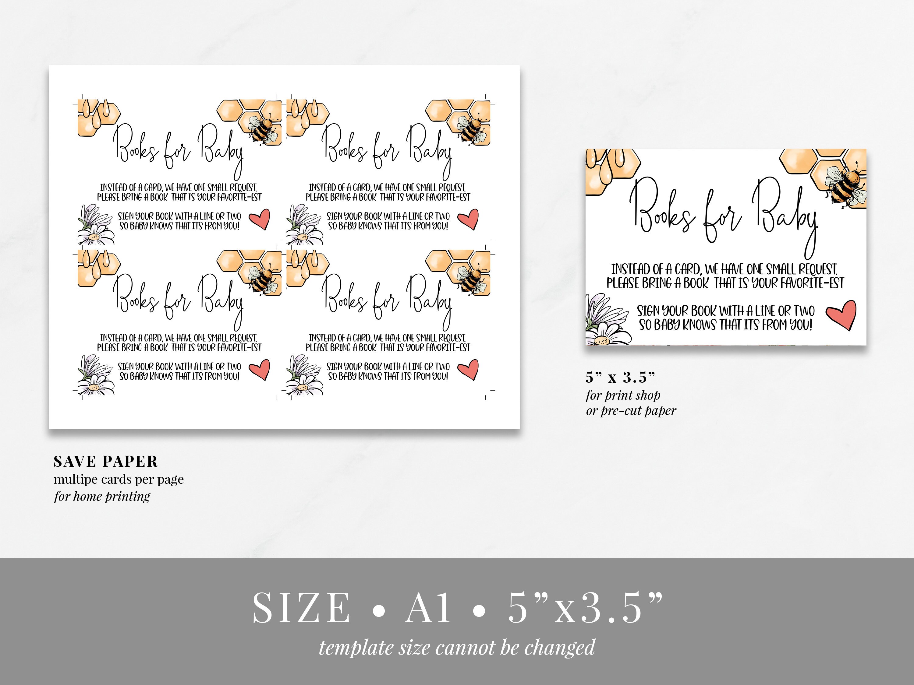 Gender Neutral Books for Baby Printable Template Teddy Bear | Etsy