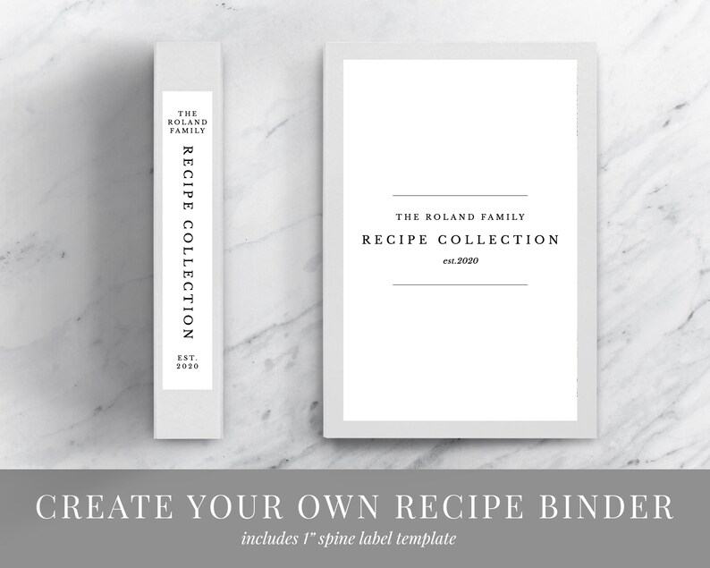 Printable Mini Recipe Book Template Download Half Size Recipe | Etsy