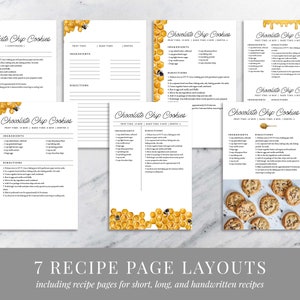 Bees Honeycomb Mini Recipe Collection Book, Honey Recipe Book Template ...