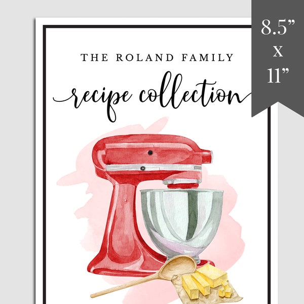 Recipe Book Template - Etsy