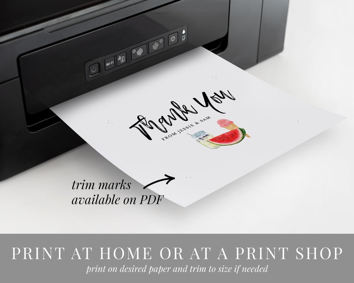 Printable Shower Thank You Card Template, I Do BBQ Thank You Card ...