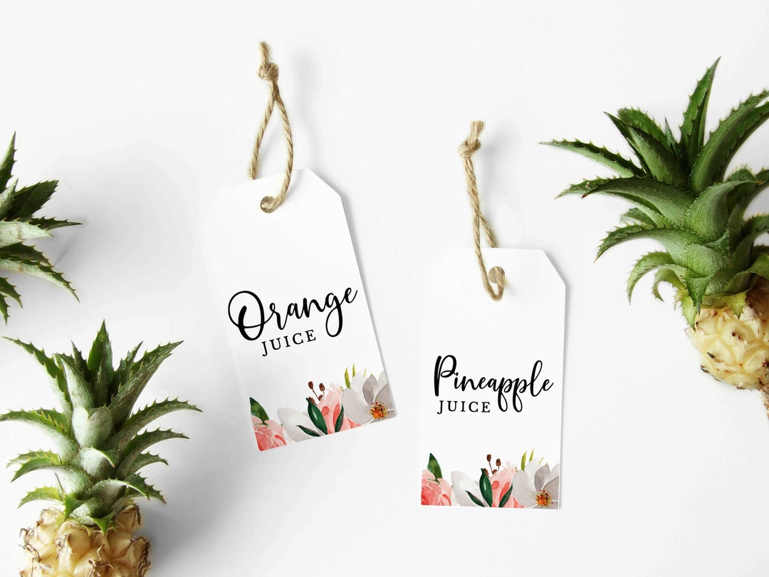 Printable Mimosa Bar Juice Tags Template Download, Juice Bottle Labels ...