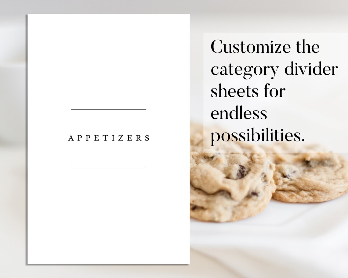 Printable Mini Recipe Book Template Download Half Size Recipe | Etsy