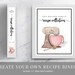 Kitchen Mixer Recipe Book Template Download Printable - Etsy