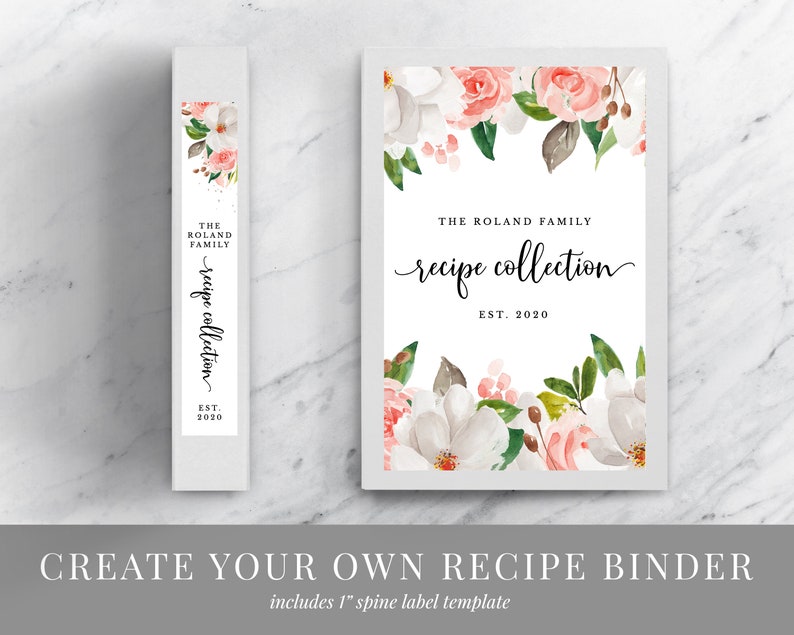 Mini Half Size Recipe Book Template Printable Mini Recipe - Etsy