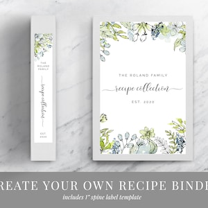 Mini Recipe Book Template, Printable Mini Recipe Planner Template ...