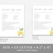 Lemons Recipe Book Template Printable Recipe Template - Etsy