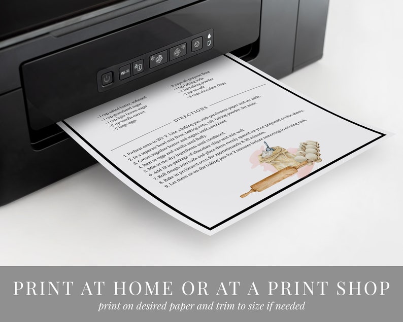 Red Mixer Recipe Book Printable, DIY Recipe Template Download ...