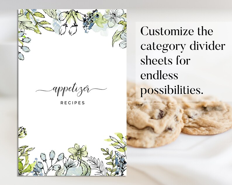 Mini Recipe Book Template Printable Mini Recipe Planner | Etsy