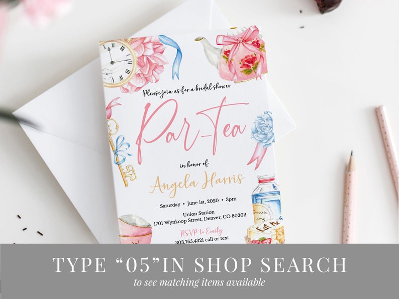 Printable Bridal Shower Afternoon Tea Party Welcome Sign | Etsy