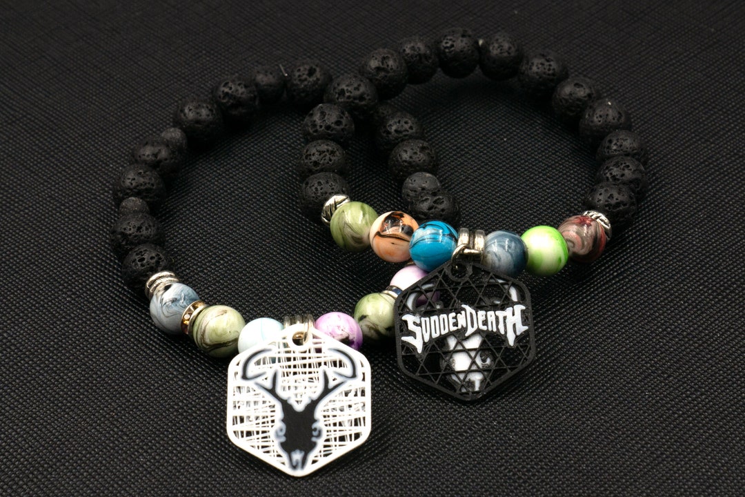 Six 6 Custom Svdden Death Charms 2 Sided Tag Charms Kandi Charms 3D ...