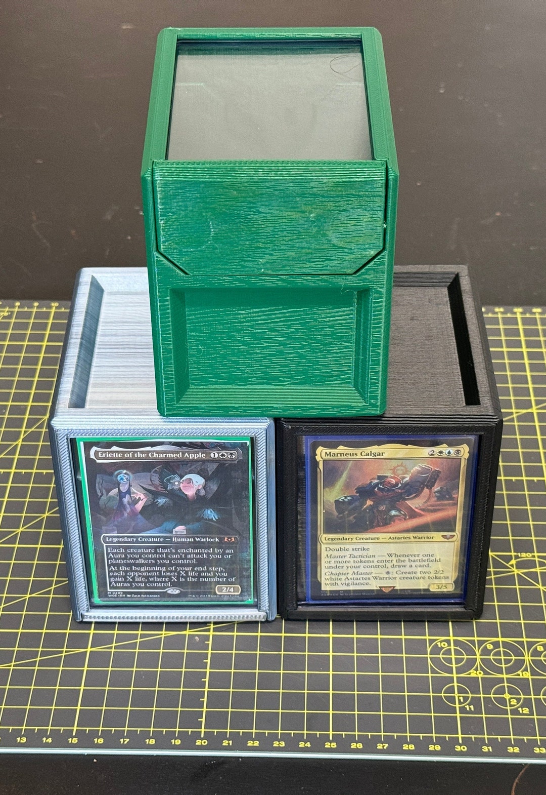 Magic the Gathering Card Holder Magnetic Deck Storage Box Holds 100 ...