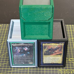 Magic the Gathering Card Holder Magnetic Deck Storage Box Holds 100 ...