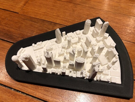 Mini Cityscape 3D Printed Model of Downtown Dallas Texas - Etsy