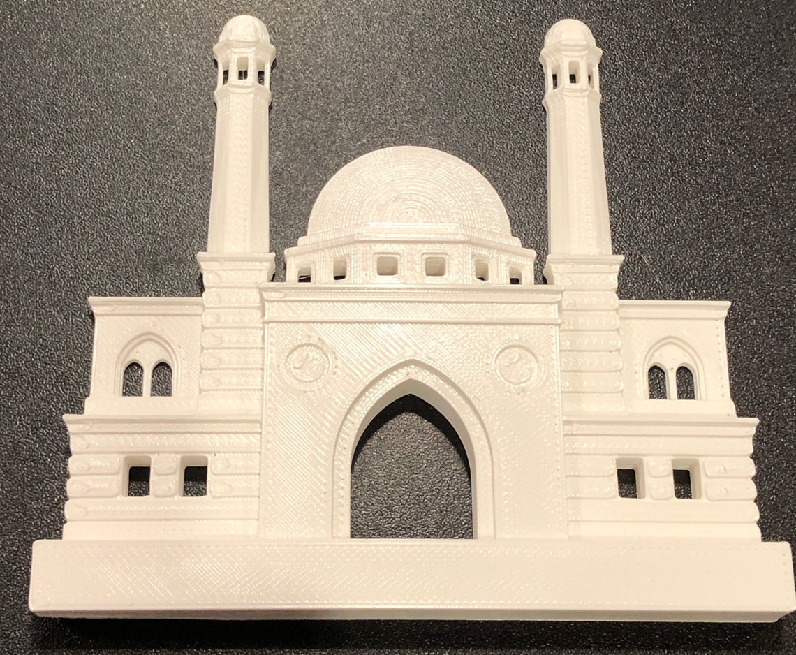 3D Printed Islamic Masjid Mosque Sculpture Custom Designed. 5 | Etsy