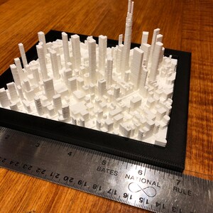 Los Angeles 3D Printed Model 6.25”x7” Modern Architecture Cityscape LA ...