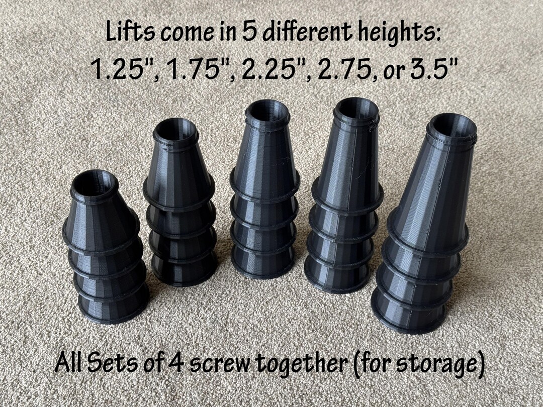 Card Table Leg Lift (or Riser). Raise Legs to Match Dining Table ...