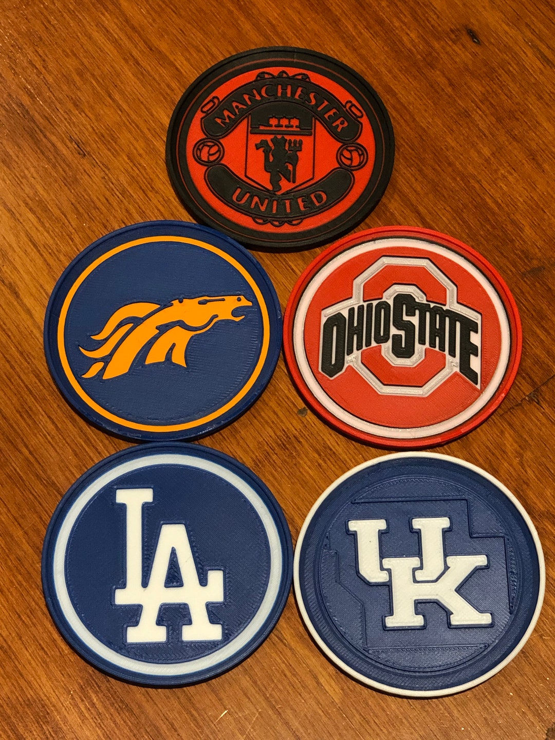Set of 4 Sports Teams Pro and College Basketball, Football, Soccer ...