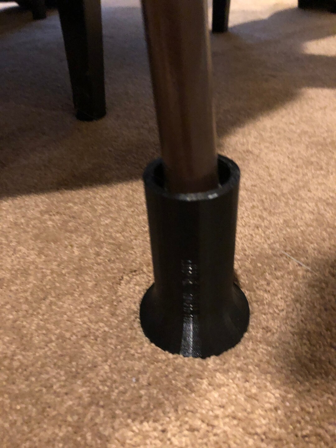 2.75 Card Table Leg Height Extending Feet. Raise Legs to Match Dining ...