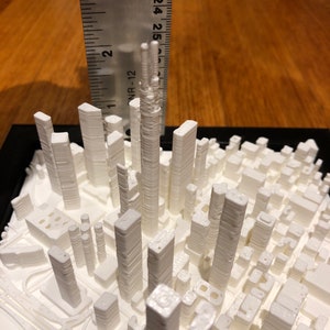 Los Angeles 3D Printed Model 6.25”x7” Modern Architecture Cityscape LA ...