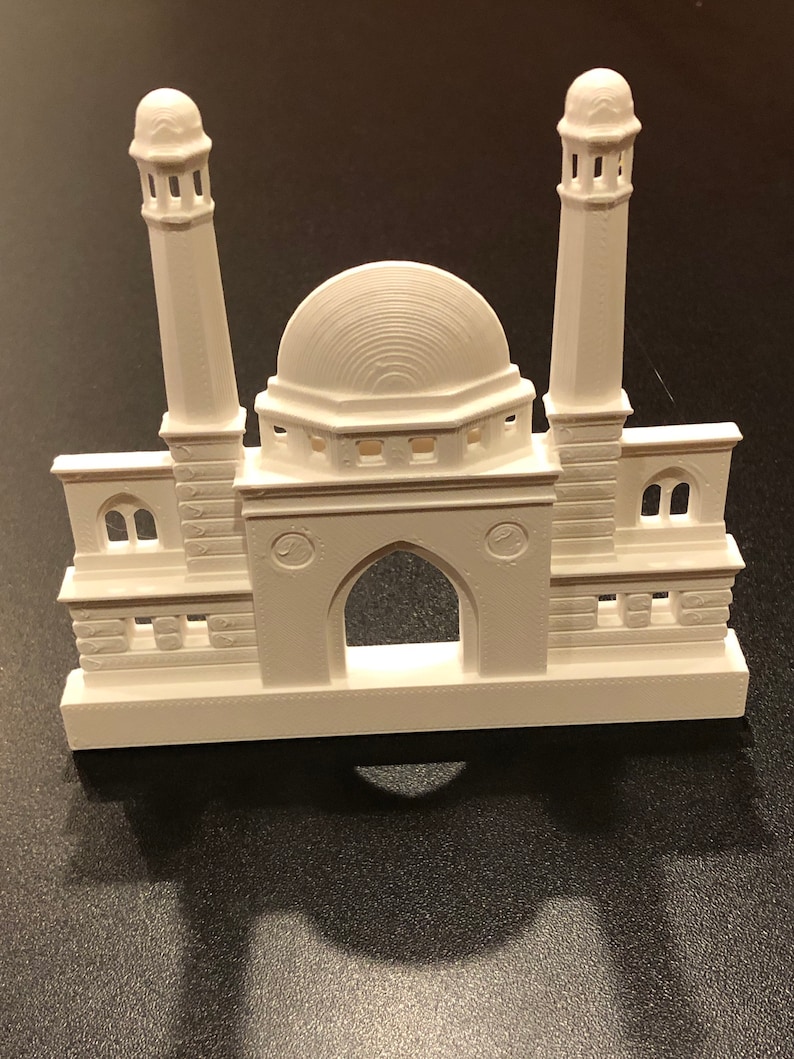 3D Printed Islamic Masjid Mosque Sculpture Custom Designed. 5 | Etsy