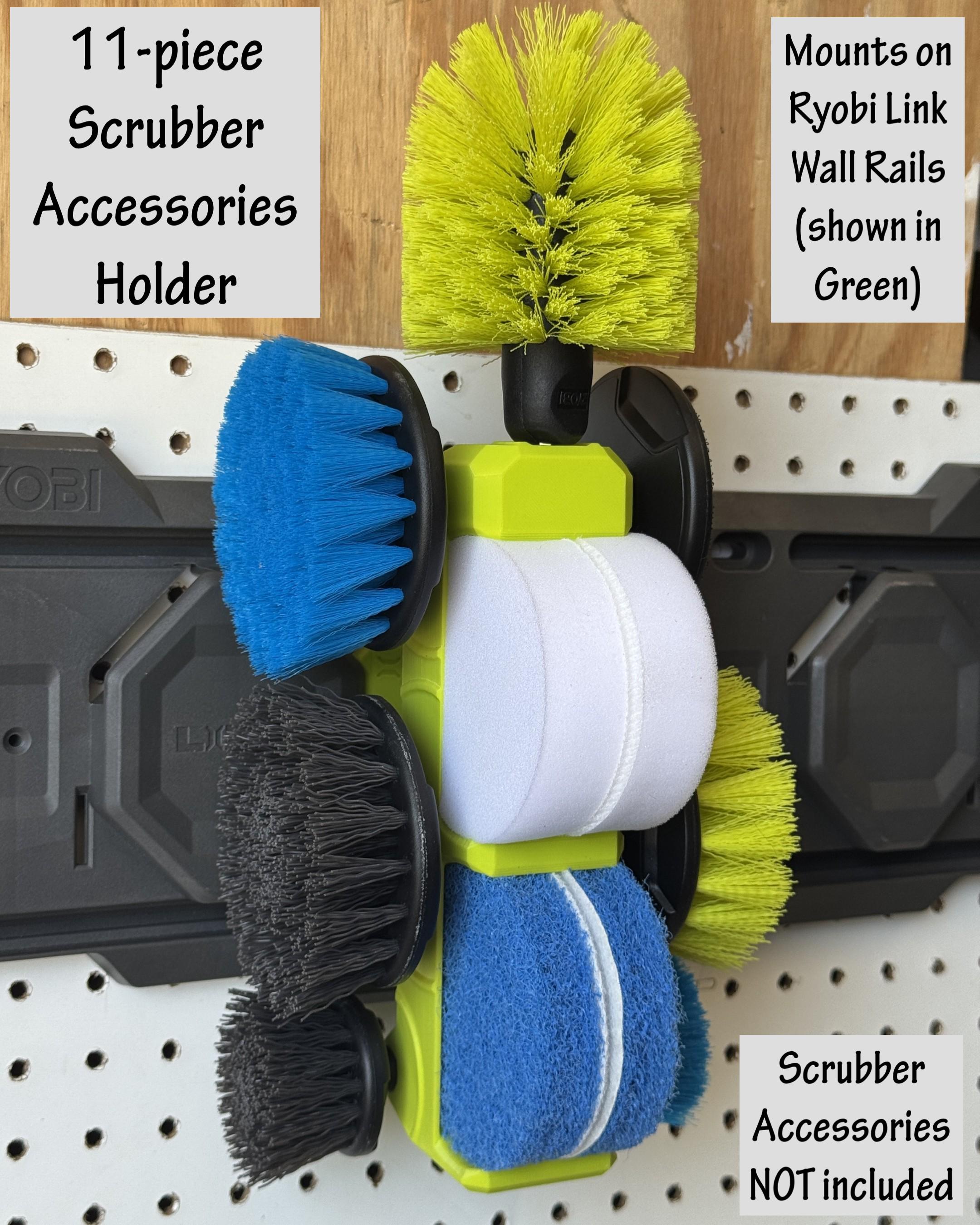 Holder for Ryobi 11-piece Scrubber Accessories A95SPBK223 - Garage or ...