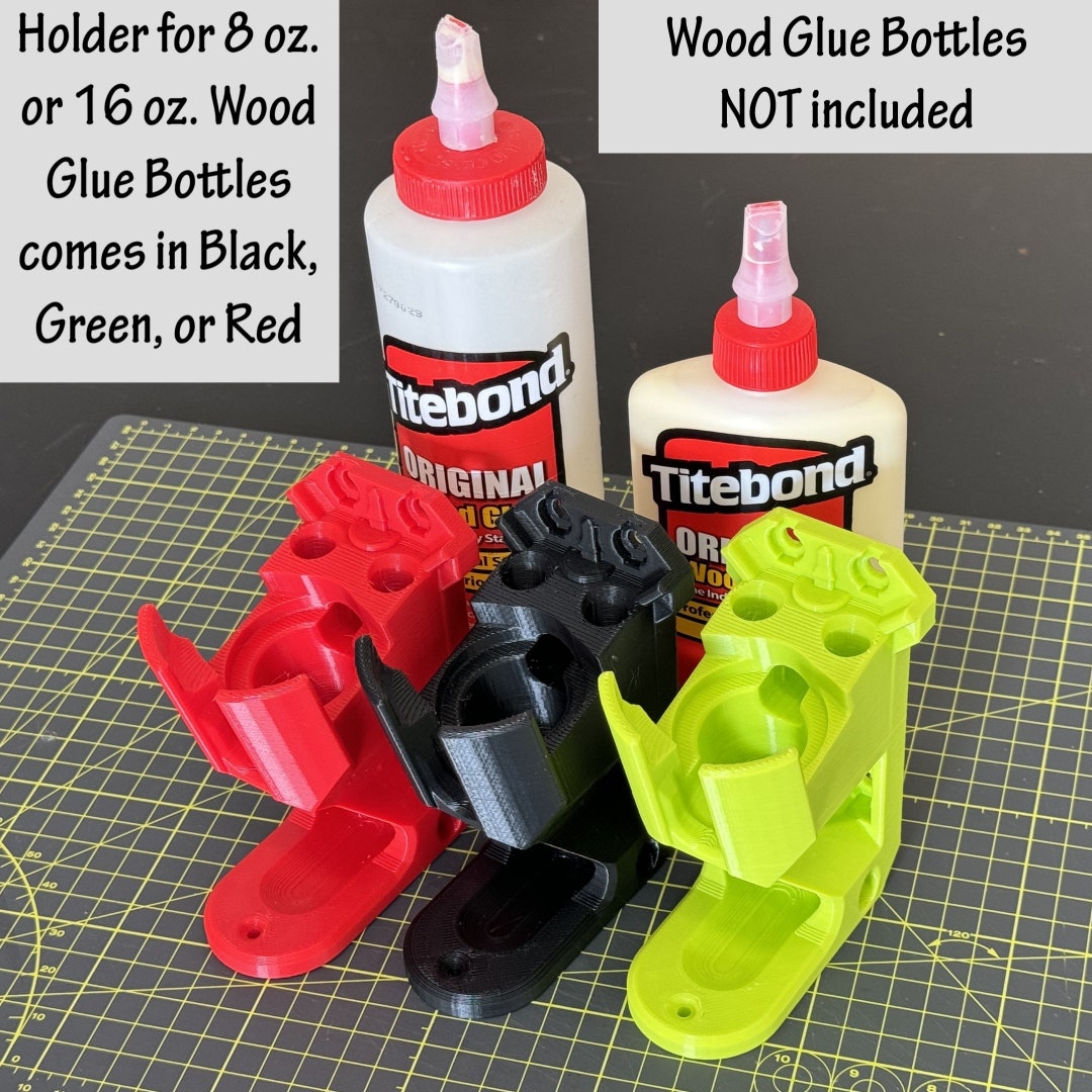 Holder for Wood Glue Bottle | Holds Bottle With Tip Down | Garage or Workshop Organization ...