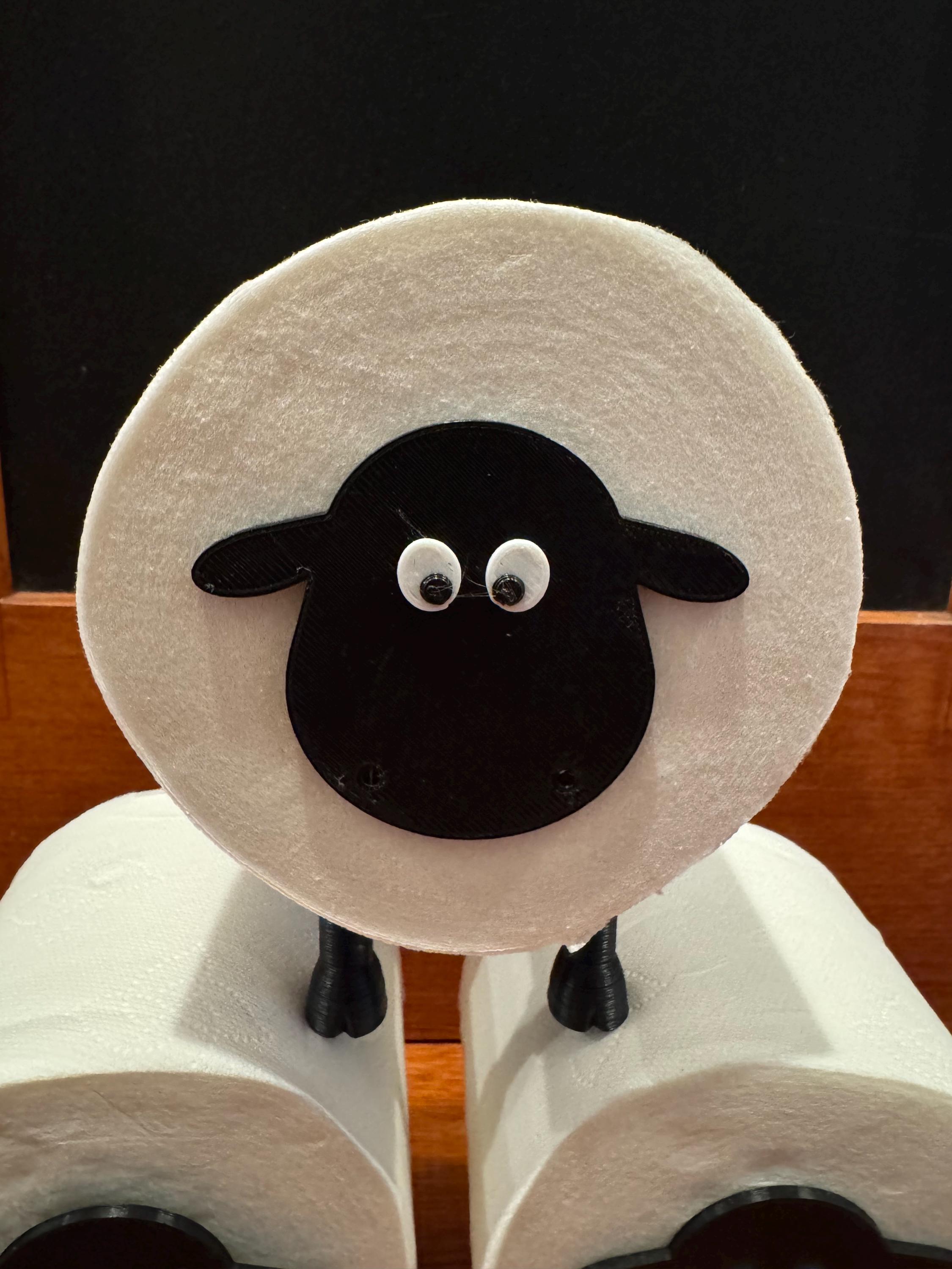 Cute Sheep Lamb Farm Animal Shaped Novelty Toilet Paper Roll Holder ...