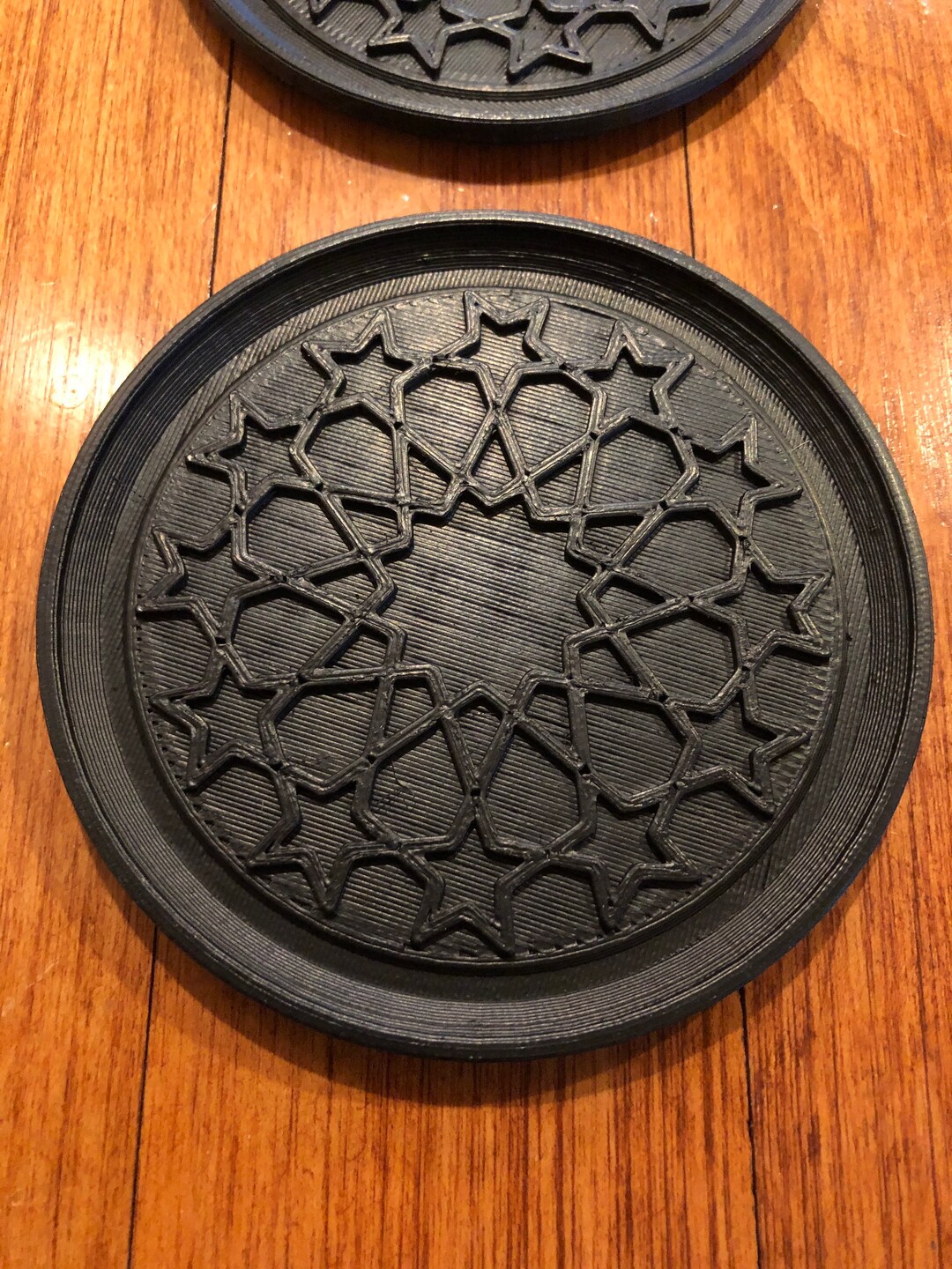 Set of 4 3D Printed Coasters and Holder Eid Gift - Etsy