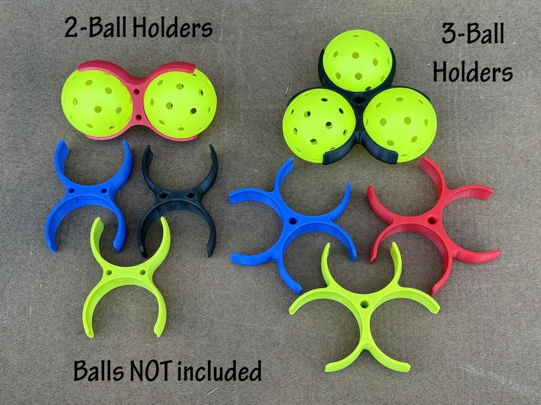 Holder for Pickleball Balls | 2-piece or 3-piece Ball Holders | Does ...