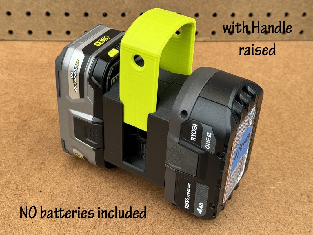 2-battery Caddy for Ryobi 18v One+ Batteries | Battery Protector ...