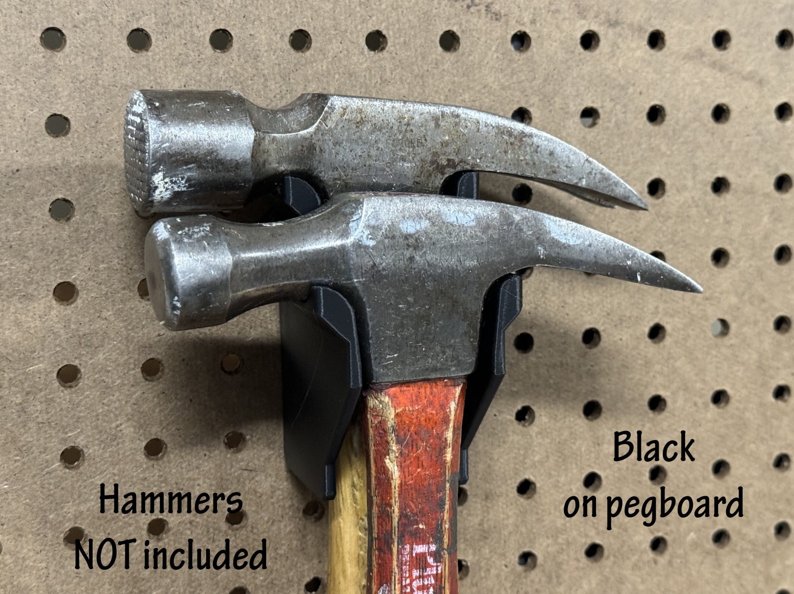 Double Hammer Holder for Ryobi Link Wall Rails, Pegboard, or Wall ...