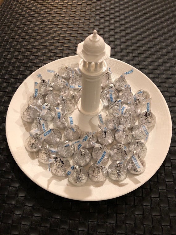3D Printed PLA Plastic Candy Dish With Minaret Similar to Taj - Etsy