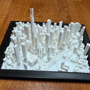 Los Angeles 3D Printed Model 6.25”x7” Modern Architecture Cityscape LA ...