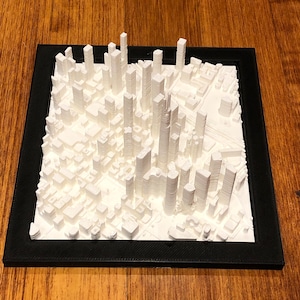 Los Angeles 3D Printed Model 6.25x7 Modern Architecture Cityscape LA ...
