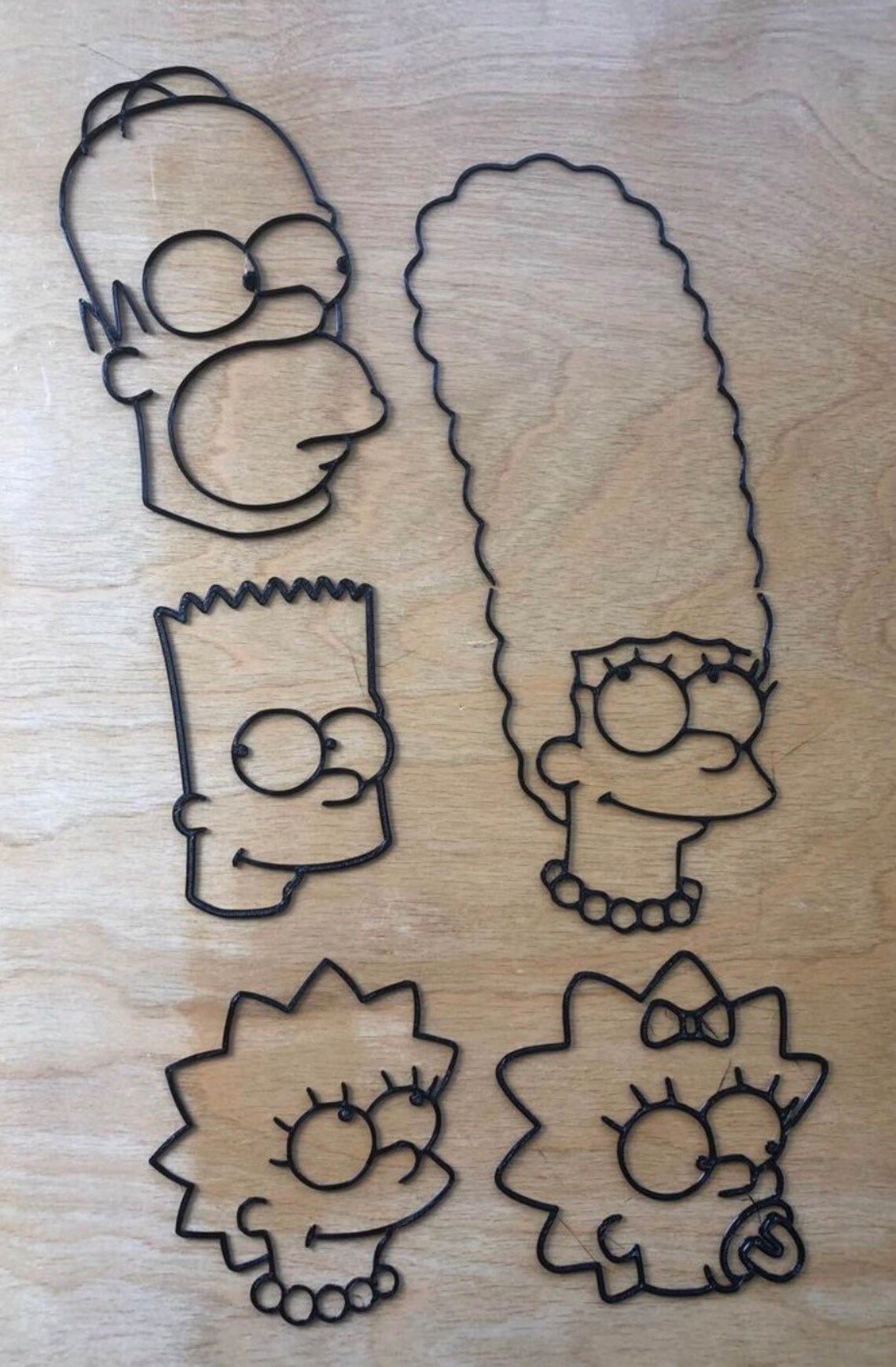 3D Printed PLA Plastic Simpsons Family Cartoon Shapes. 3/8 - Etsy
