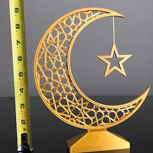 Crescent Moon and Star Eid and Ramadan Islamic Decoration - Etsy