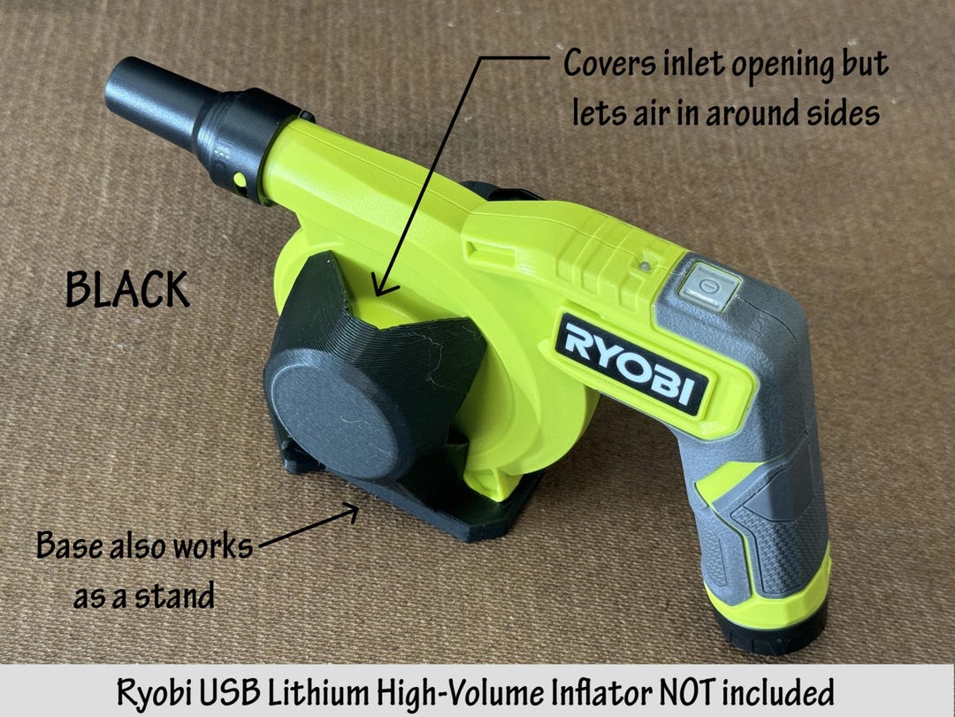 Intake Cover & Stand for Ryobi USB Lithium High Volume Inflator | Does ...