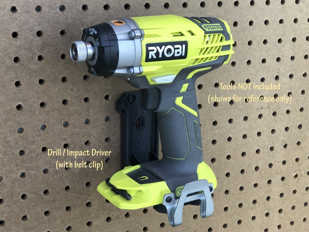 Holder for Ryobi 18v One+ Tool at a Vertical, 90-degree Angle | Mounts ...