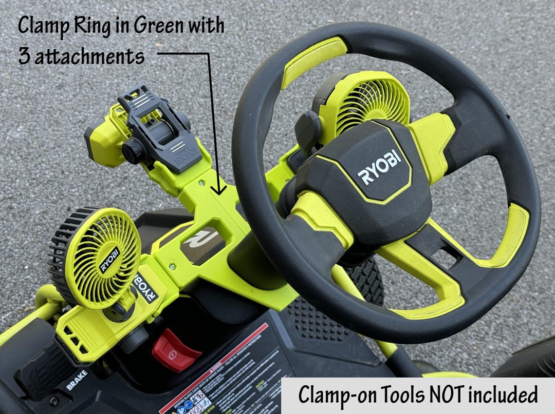 Holder for Clamp-on Tools for Ryobi RM480 Riding Mower | Holds Ryobi ...