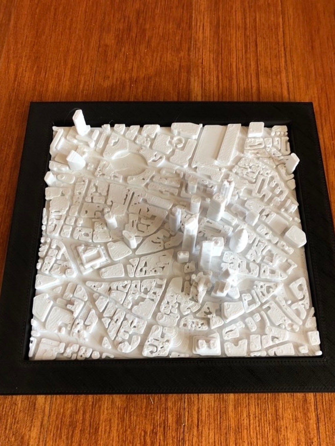 London, England Cityscape Model 3D Printed Modern Architecture Gift ...