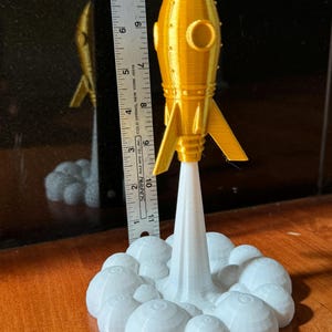 Retro Classic Rocket Spaceship for Office Reward Gift.reach for the ...