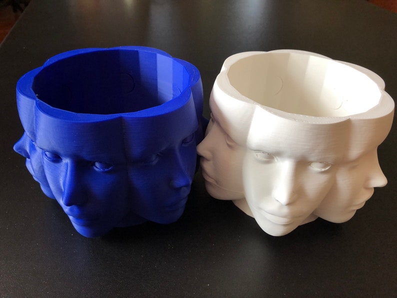 3D Printed Multi-face Vase Bowl Plant Holder Gift Unique - Etsy