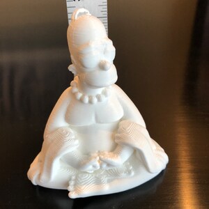 3D Printed Homer Simpson Buddha Meditation Statue 2.75w X2.5w X3h PLA ...