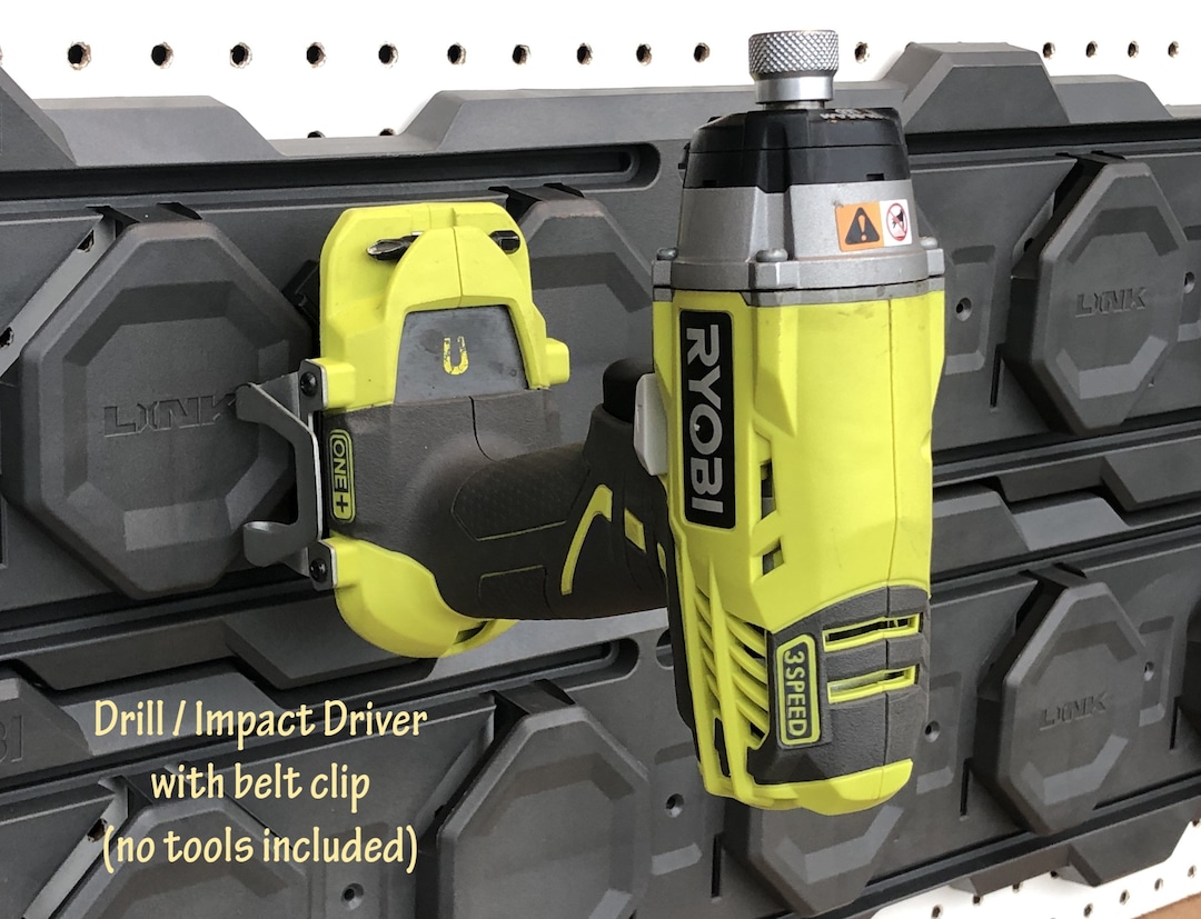 Holder for Ryobi 18v One+ Tool at a 10-degree Angle That Mounts to Wall ...