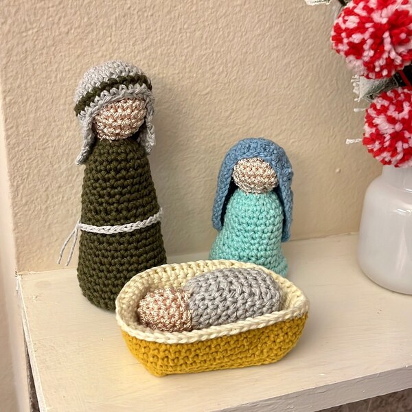 Crochet Nativity Set Handmade - Etsy