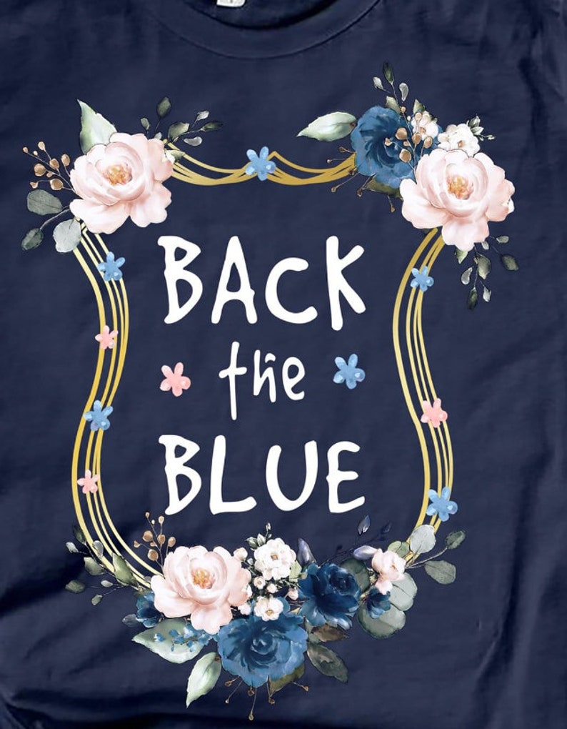 Support the blue Law enforcement support blue line flag | Etsy